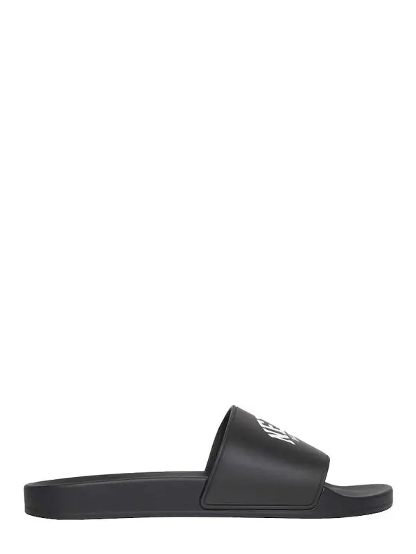 Balenciaga City Pool Slides - Black/white