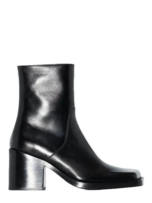 Balenciaga Cut 80 Leather Boots - Black