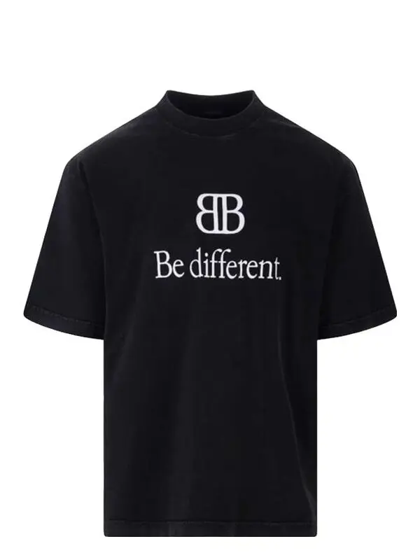 Balenciaga Be Different T-shirt - Black