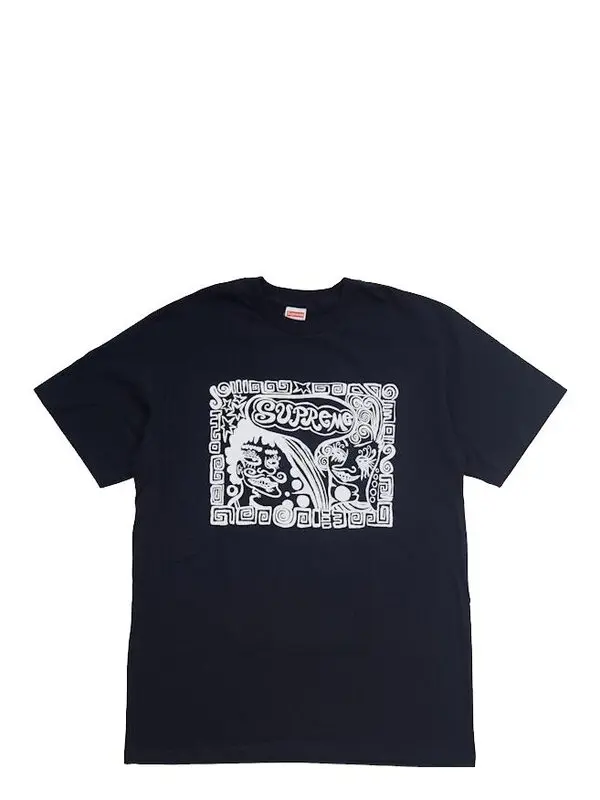 Supreme Faces Tee Shirt - Navy Blue