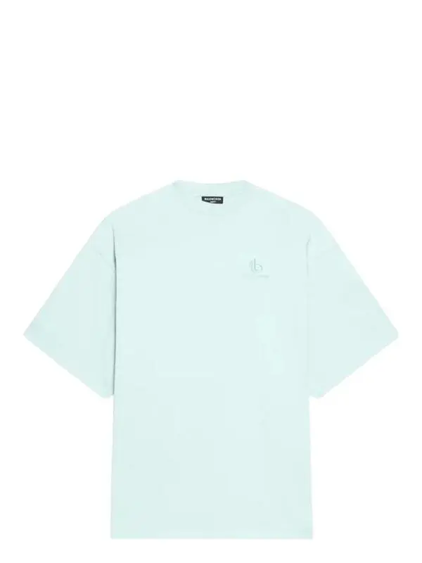 Balenciaga Double B Worn Out T-shirt - Light Green