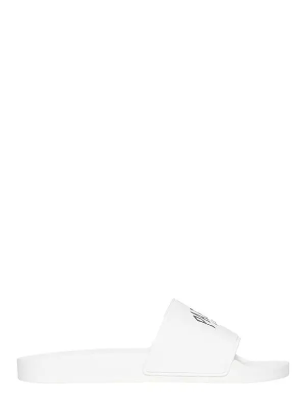 Balenciaga City Pool Slide Parisin - White/black