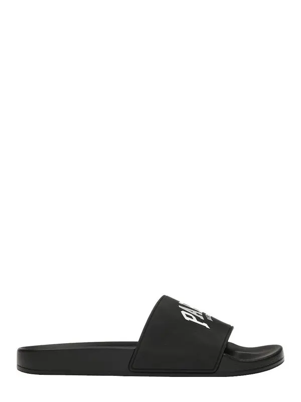 Balenciaga City Pool Slide Parisin - Black/white
