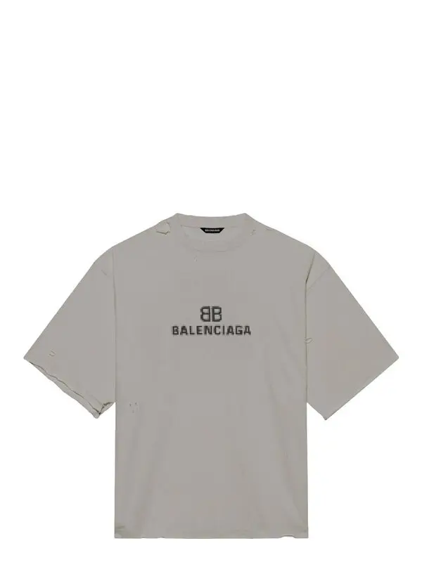 Balenciaga Bb Pixel Boxy T-shirt - Grey