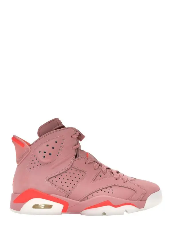 JORDAN 6 Retro Aleali May Sneakers - Rust Pink/bright Crimson