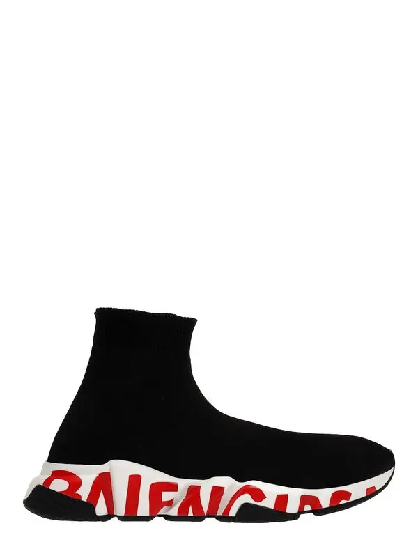 Balenciaga Graffiti Speed Sole - Black/red/white