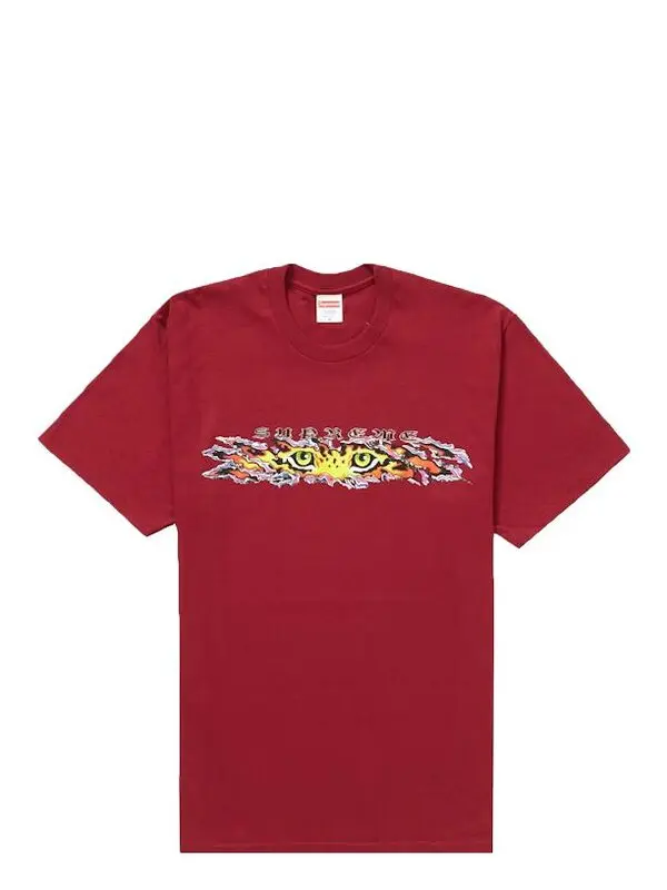 Supreme Eyes Tee Shirt - Cardinal