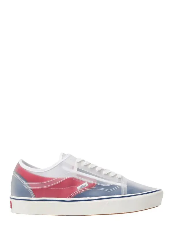 VANS Comfycush Slipskool Canvas Sneakers - True Navy Blue/red