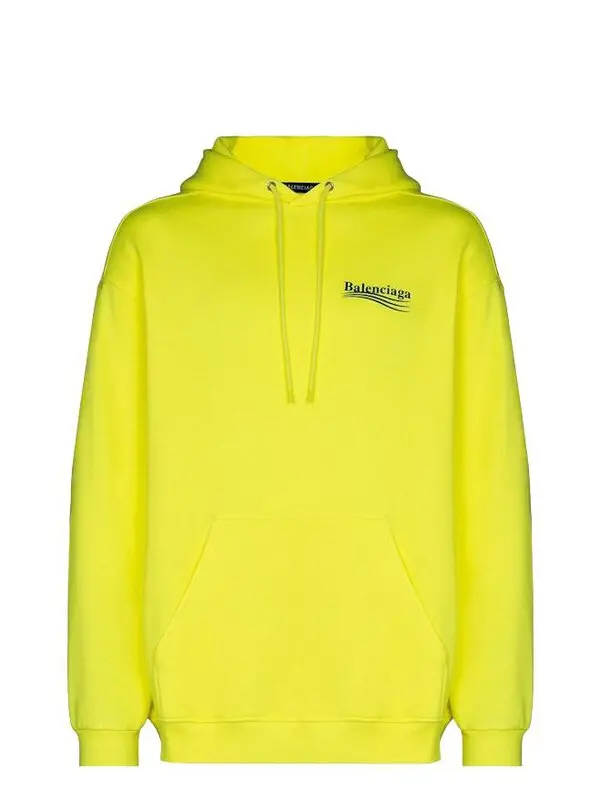 Balenciaga Campaign Logo Hoodie - Green