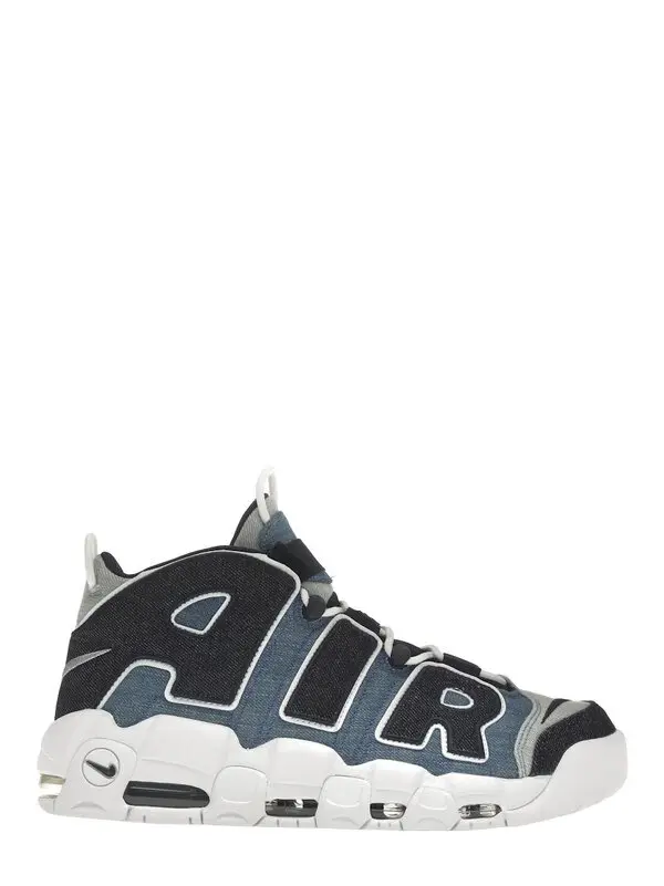Nike Air More Uptempo '96 Denim Sneakers - White/obsidian/total Orange