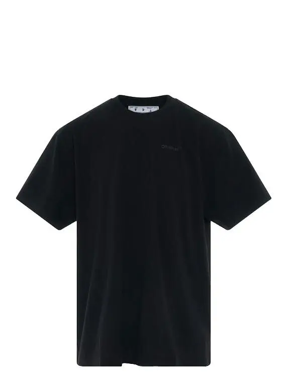 Off-White Rubber Diagonals Oversized T-shirt - Black