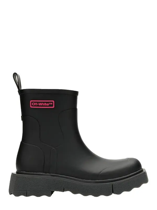 Off-White Rubber Rain Boots - Black