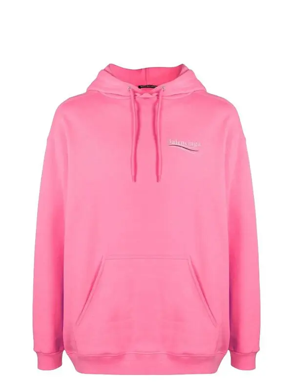 Balenciaga Campaign Logo Hoodie - Pink