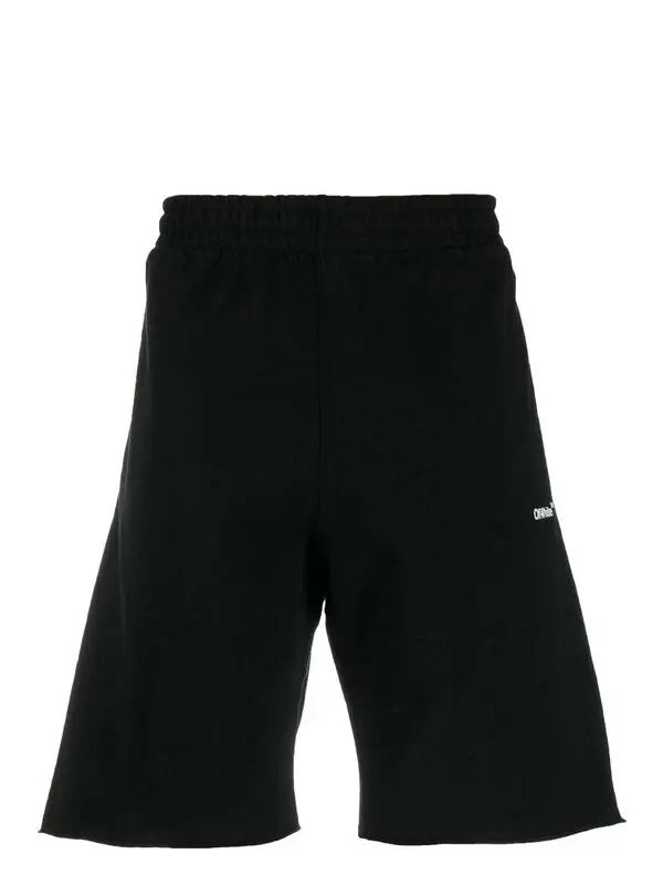 Off-White Single Arrow Pocket Sweatshorts - Black/white