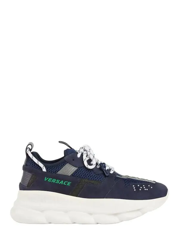 Versace Chain Reaction 2 Sneakers - Navy Blue/white