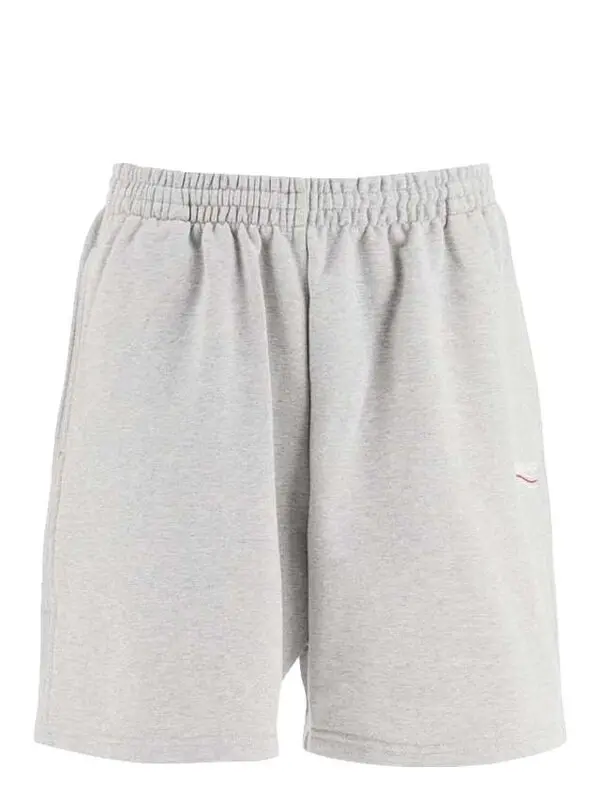 Balenciaga Campaign Logo Sweat Shorts - Grey