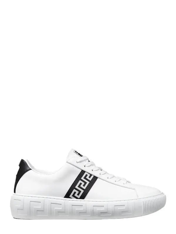 Versace Grecain Sneakers - White/black