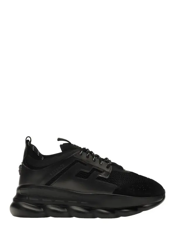 Versace Chain Reaction Sneakers - Black