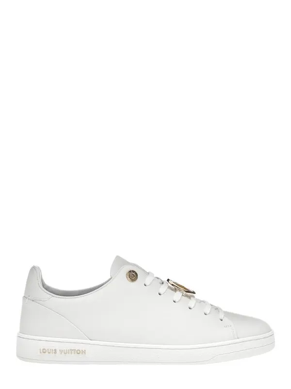 LOUIS VUITTON Frontrow Leather Sneakers - White/gold