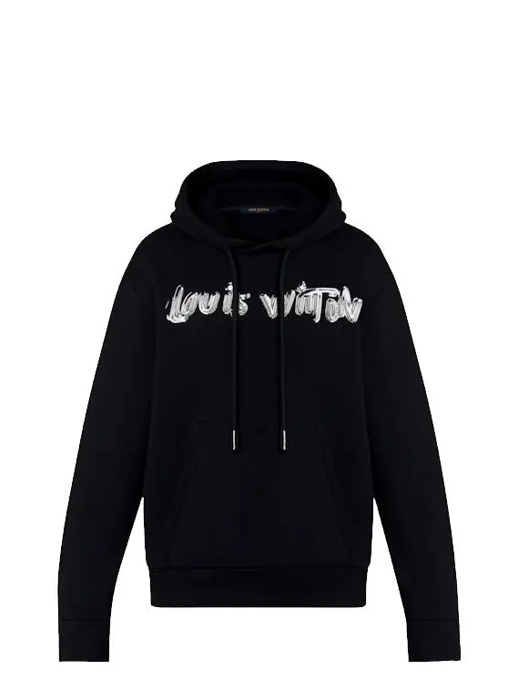 LOUIS VUITTON Graphic Hoodie - Black