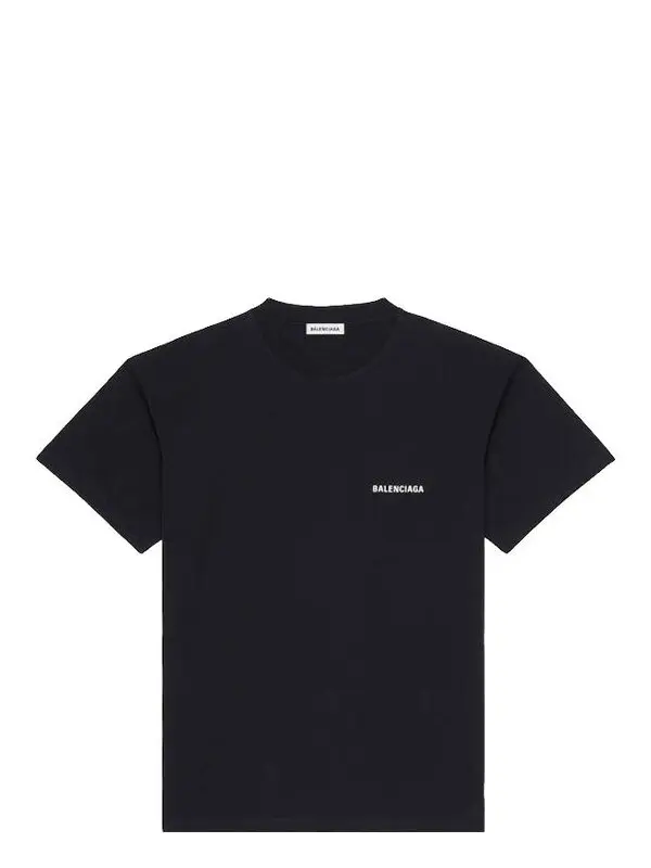Balenciaga Large Fit T-shirt - Black