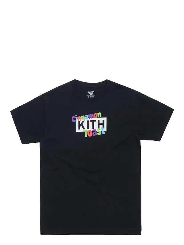 Kith Treats X Cinnamon Toast Crunch Classic Logo Tee Shirt - Black