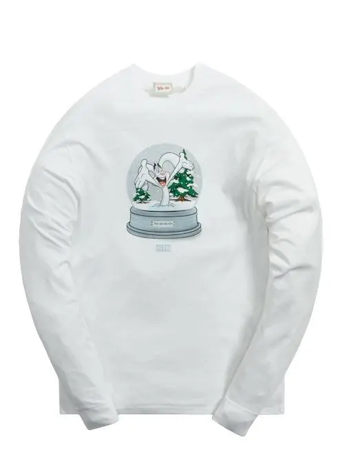 Kith Treats For Trix Snow Globe Long Sleeve Tee Shirt - White