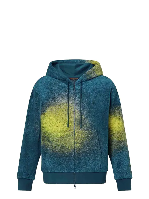 LOUIS VUITTON Embroidered Zip Through Hoodie - Multicolor