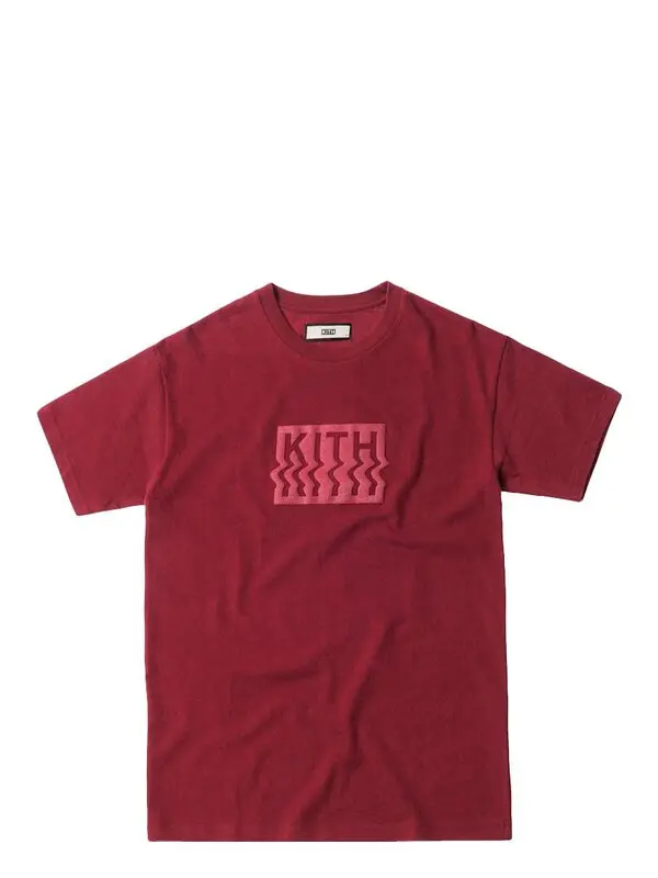 Kith Warp Tee Shirt - Red