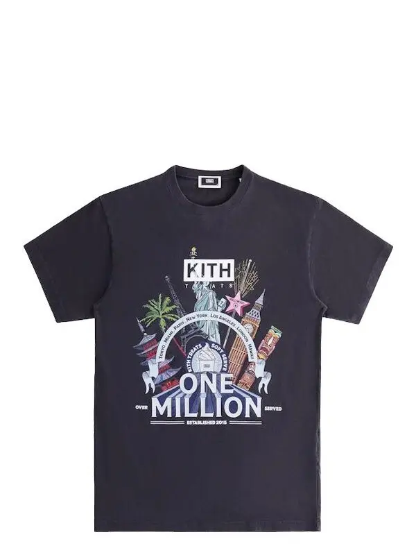 Kith Treats Million Vintage Tee Shirt - Black
