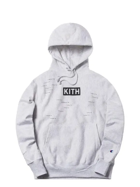 Kith Treats Encrypted Hoodie - Heather Grey