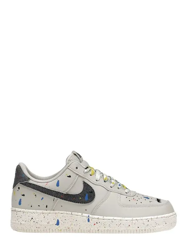 Nike Air Force 1 Low Paint Splatter Sneakers - Light Bone/black/sail