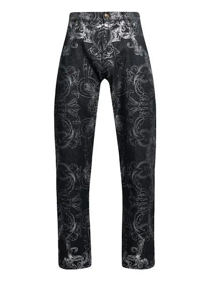 Versace Patterned Jeans - Black