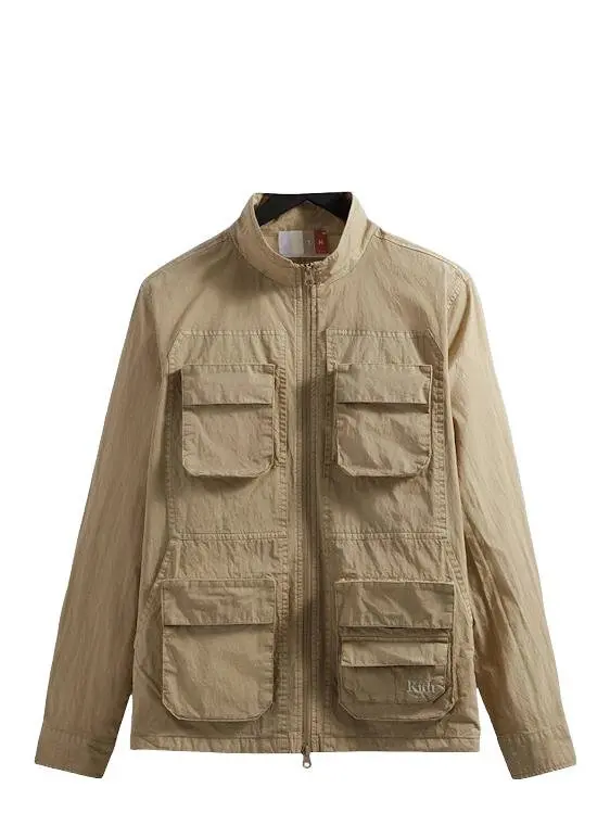 Kith Washed Cotton Zip Front Wolcott Shirt - Canvas