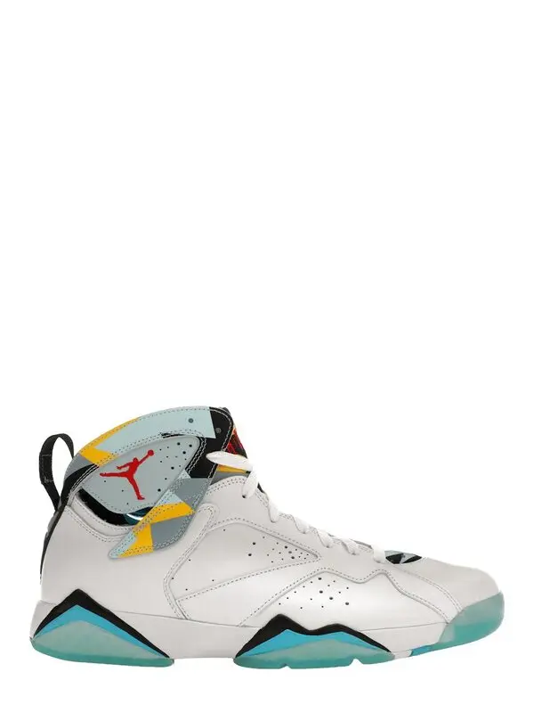 JORDAN Retro N7 High-top Sneakers - White/ice Cube Blue/dark Turquoise