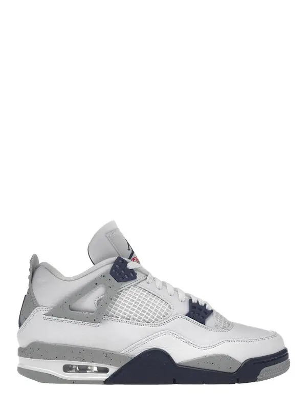 JORDAN Retro Sneakers - White/midnight Navy Blue/light Smoke Grey
