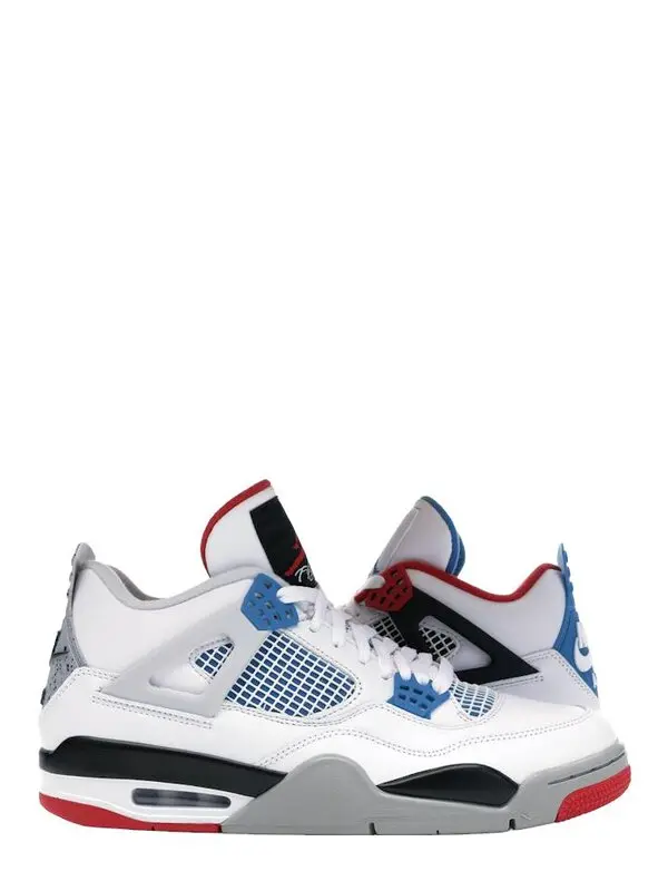 JORDAN 4 Retro What The Sneakers - White/military Blue/fire Red