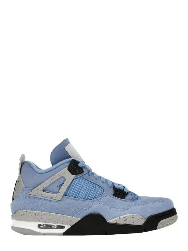 JORDAN 4 Retro Sneakers - University Blue/tech Grey/white