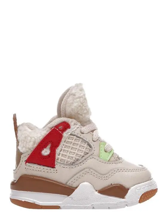 JORDAN 4 Retro Where The Wild Things Are - Pearl White/dark Driftwood/gym Red