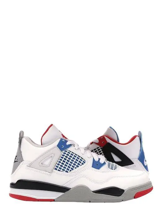 JORDAN 4 Retro What The - White/military Blue/fire Red