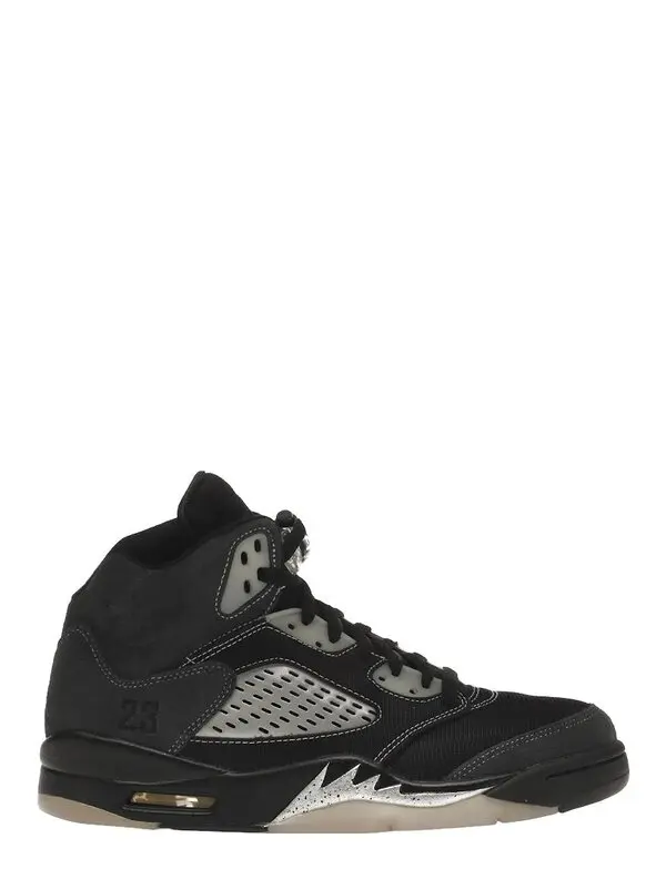 JORDAN 5 Retro High-top Sneakers - Anthracite/wolf Grey/clear