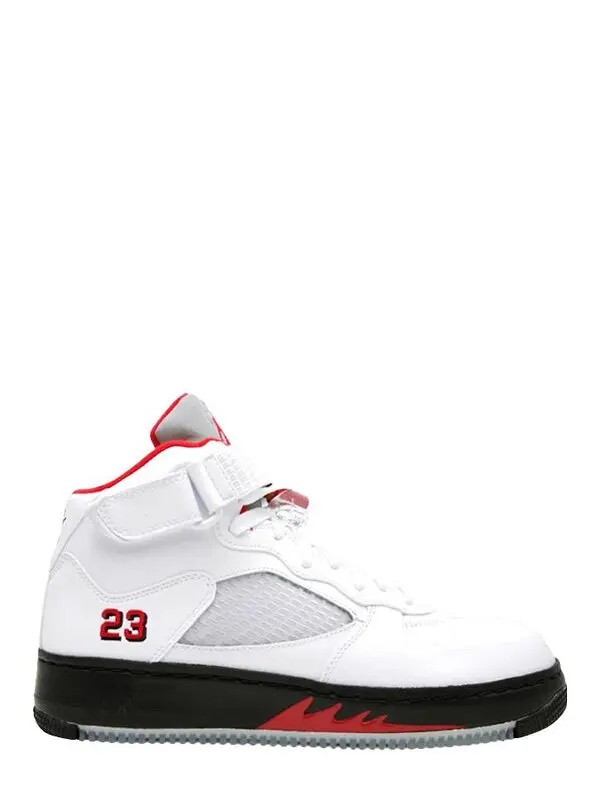 JORDAN 5 Fusion Sneakers - White/varsity Red/black