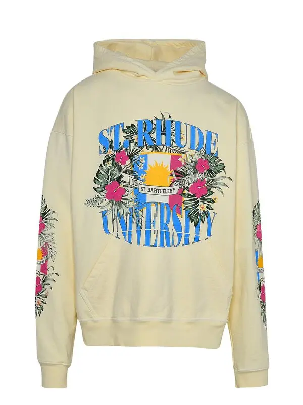 Rhude University Hoodie - Cream