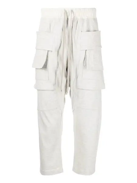 Rick Owens Creatch Cargo Drawstring Pants - Oyster