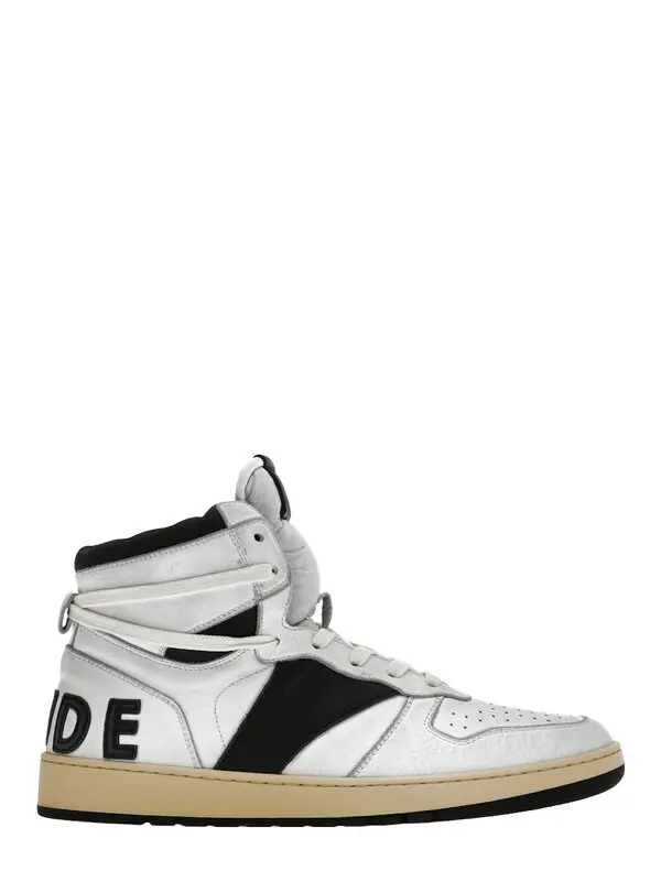 Rhude Rhecess High Top Sneakers - White/black/natural