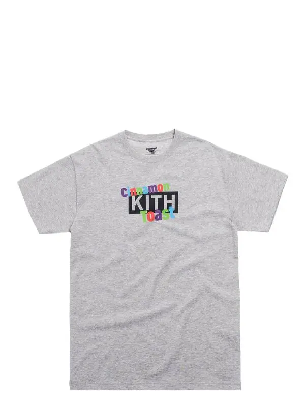 Kith Treats X Cinnamon Toast Crunch Classic Logo Tee Shirt - Light Heather Grey
