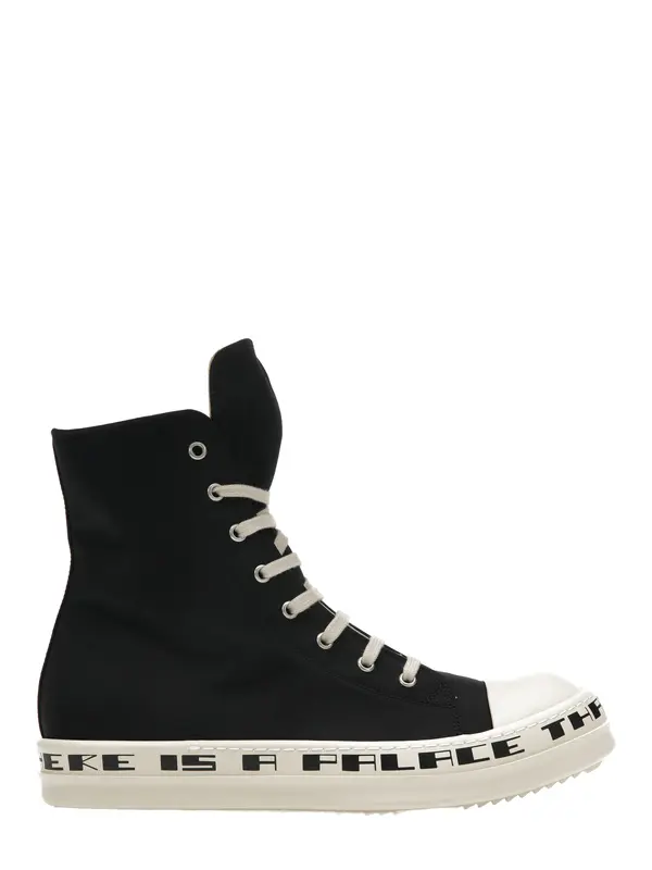 Rick Owens Quote High Top Sneakers - Black Milk