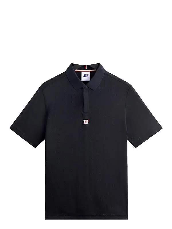 Kith Wilson Game Point Seamless Polo Shirt - Black