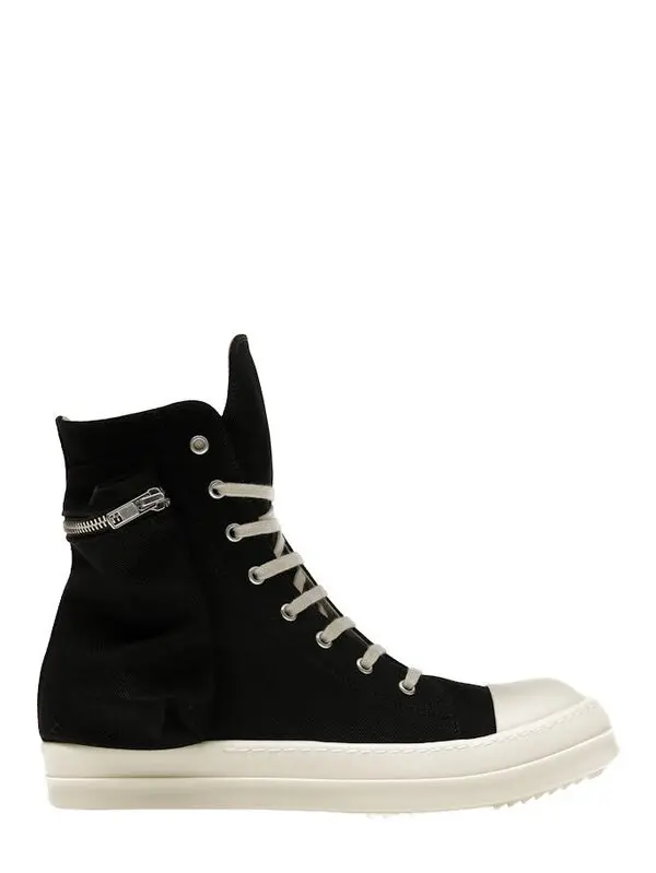 Rick Owens Luxor Cargo High Sneakers - Black/milk