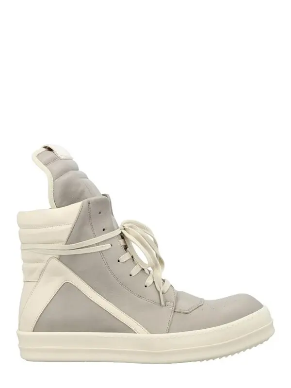 Rick Owens Lido Geobasket Sneakers - Pearl/milk